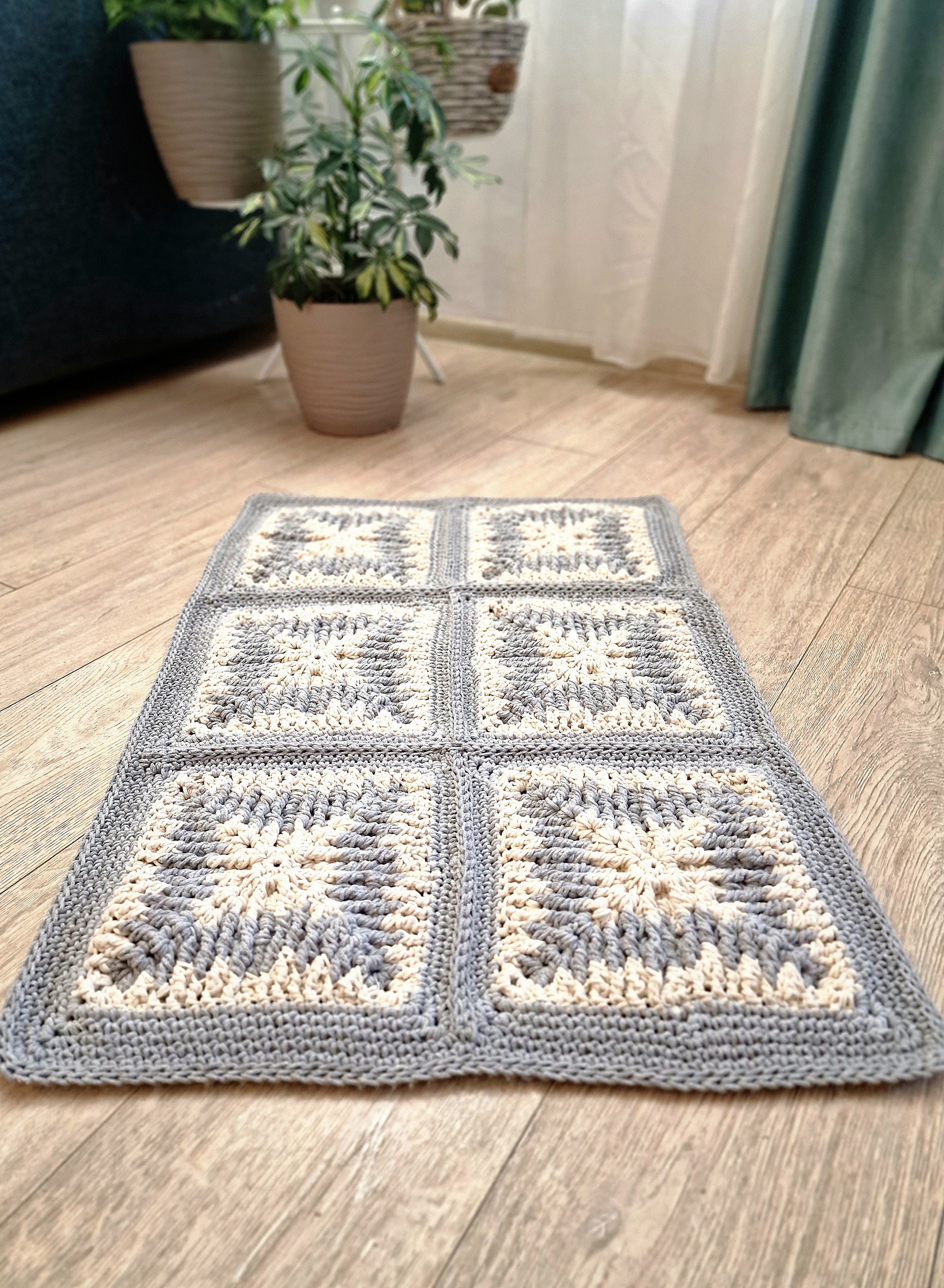 CROCHET Carpet PATTERN. Crochet Pattern Rectangular Carpet - Etsy