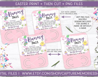 Bunny Bait Card PNG, Bunny Food Printable PNG File, Digital, Easter ...