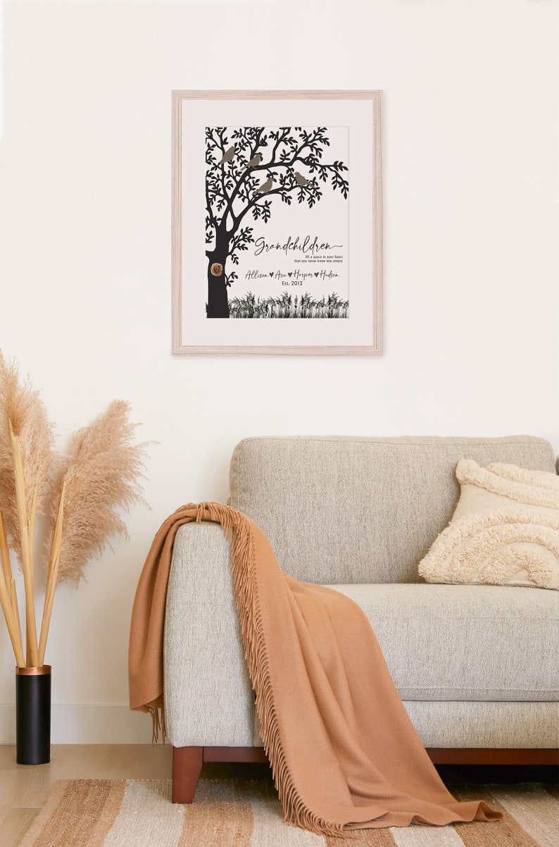 Grandchildren Family Tree Personalized Family Tree With - Etsy