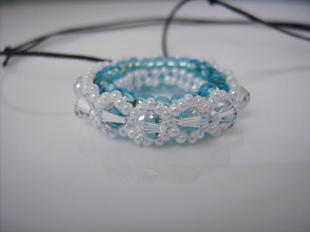 Beaded Pearl Onut on Black Cord - Etsy