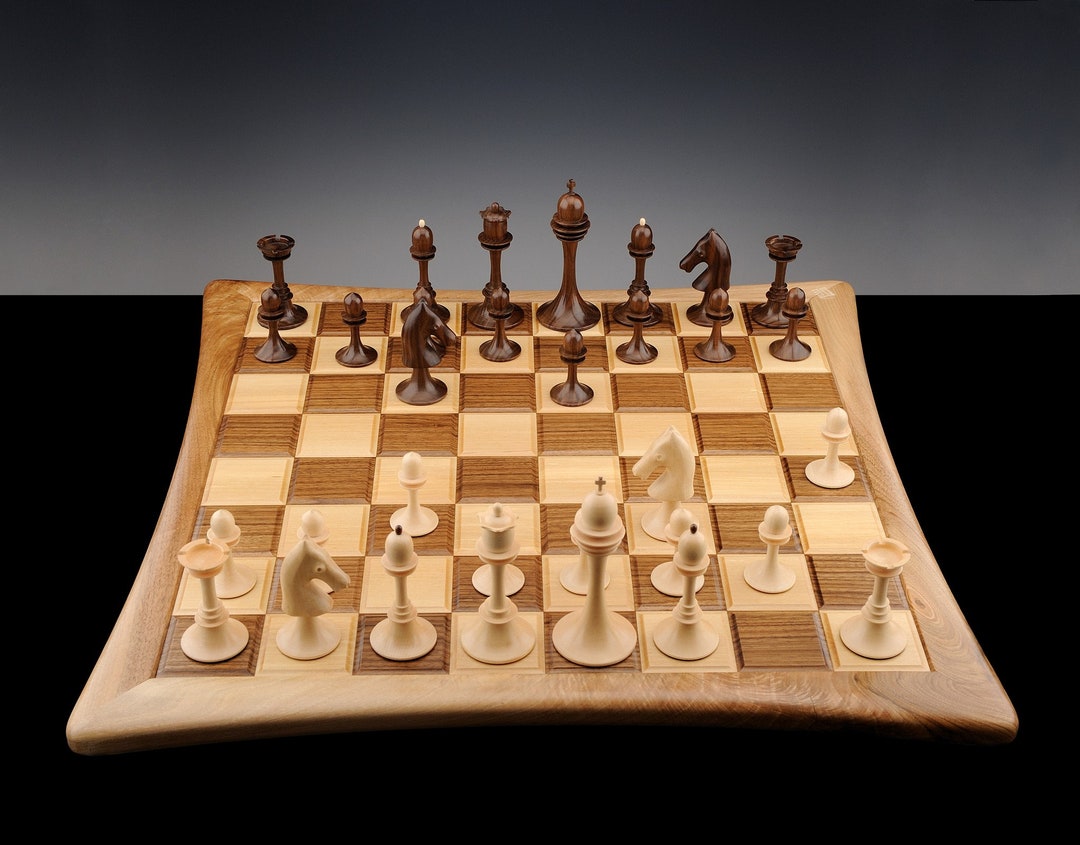 Elegant Hand Crafted Wooden Chess Board, ONLY BOARD AVAILABLE ...