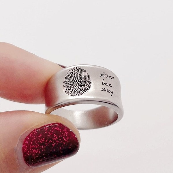 Fingerprint Ring - Etsy