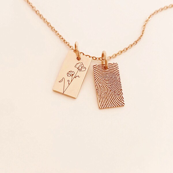 Fingerprint Necklace - Etsy