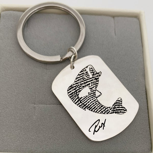 Key Shaped Key Chain - Etsy