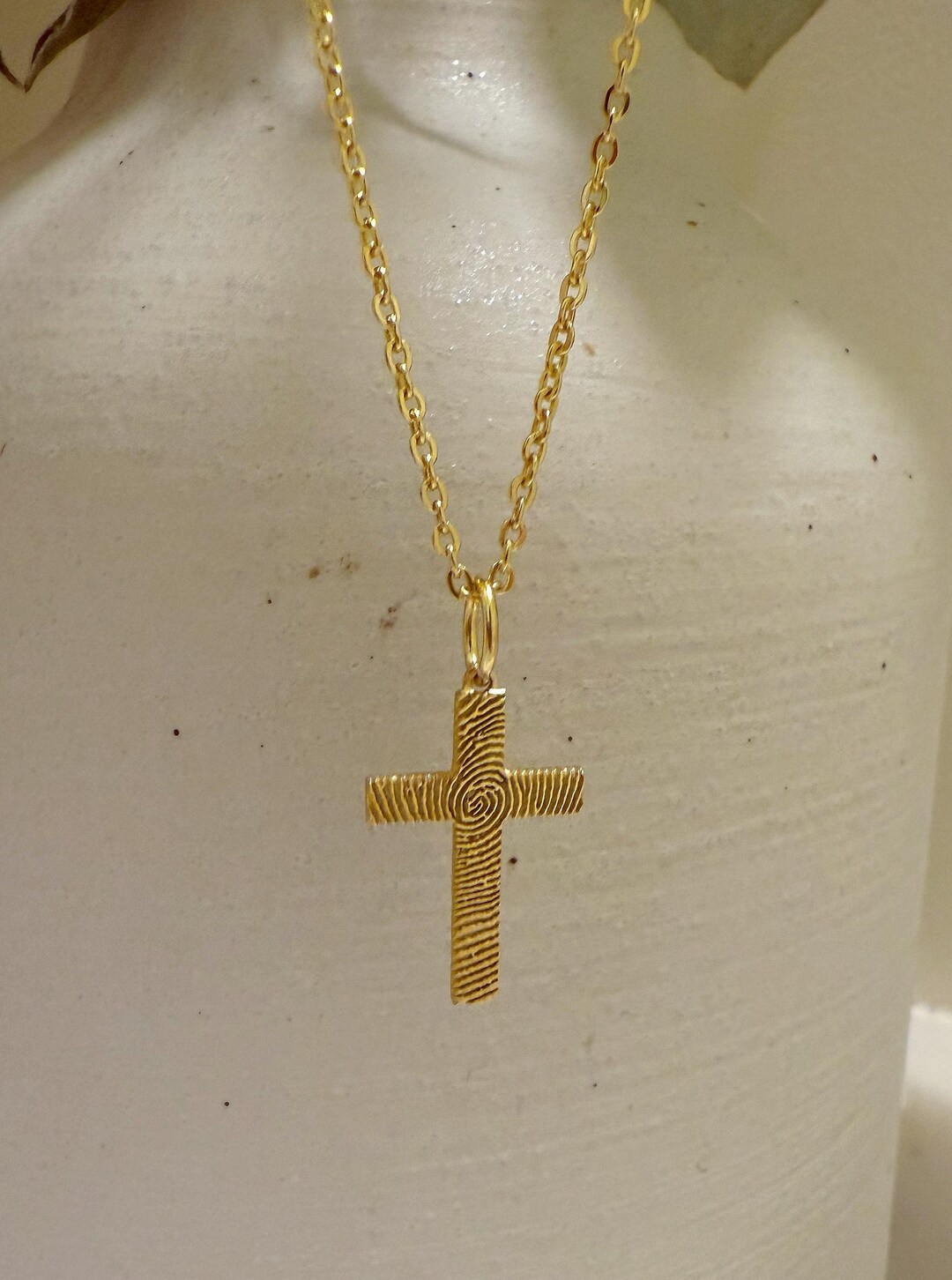 Mini Cross Necklace/mini Cross Charm/nose Print Necklace/custom ...