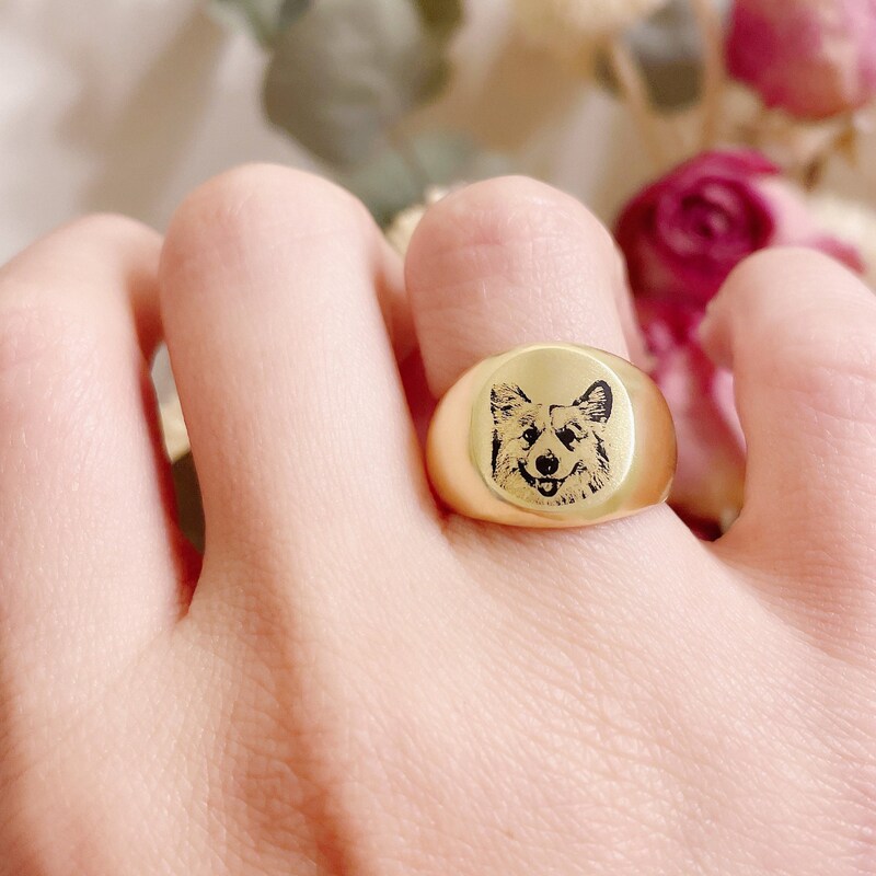 Custom Signet Ring - Etsy