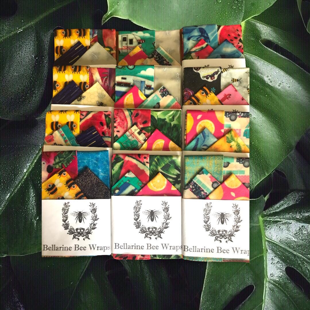 Starter Pack Beeswax Wraps - Mix - Etsy