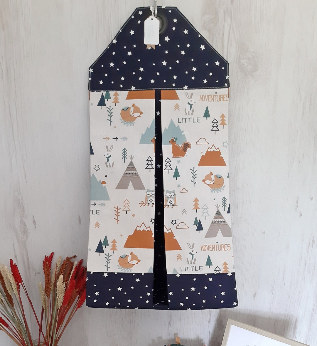 Wall Diaper Rack animals in the Stars - Etsy