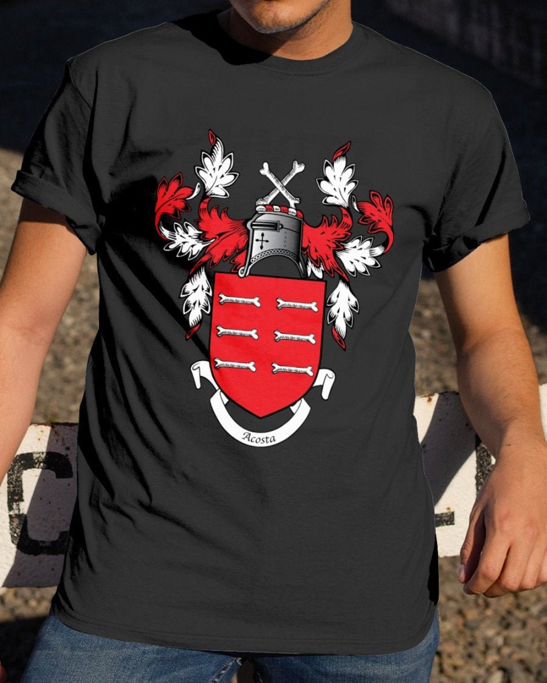 Acosta PORTUGUESE Family Crest Classic T-shirt/hoodie - Etsy