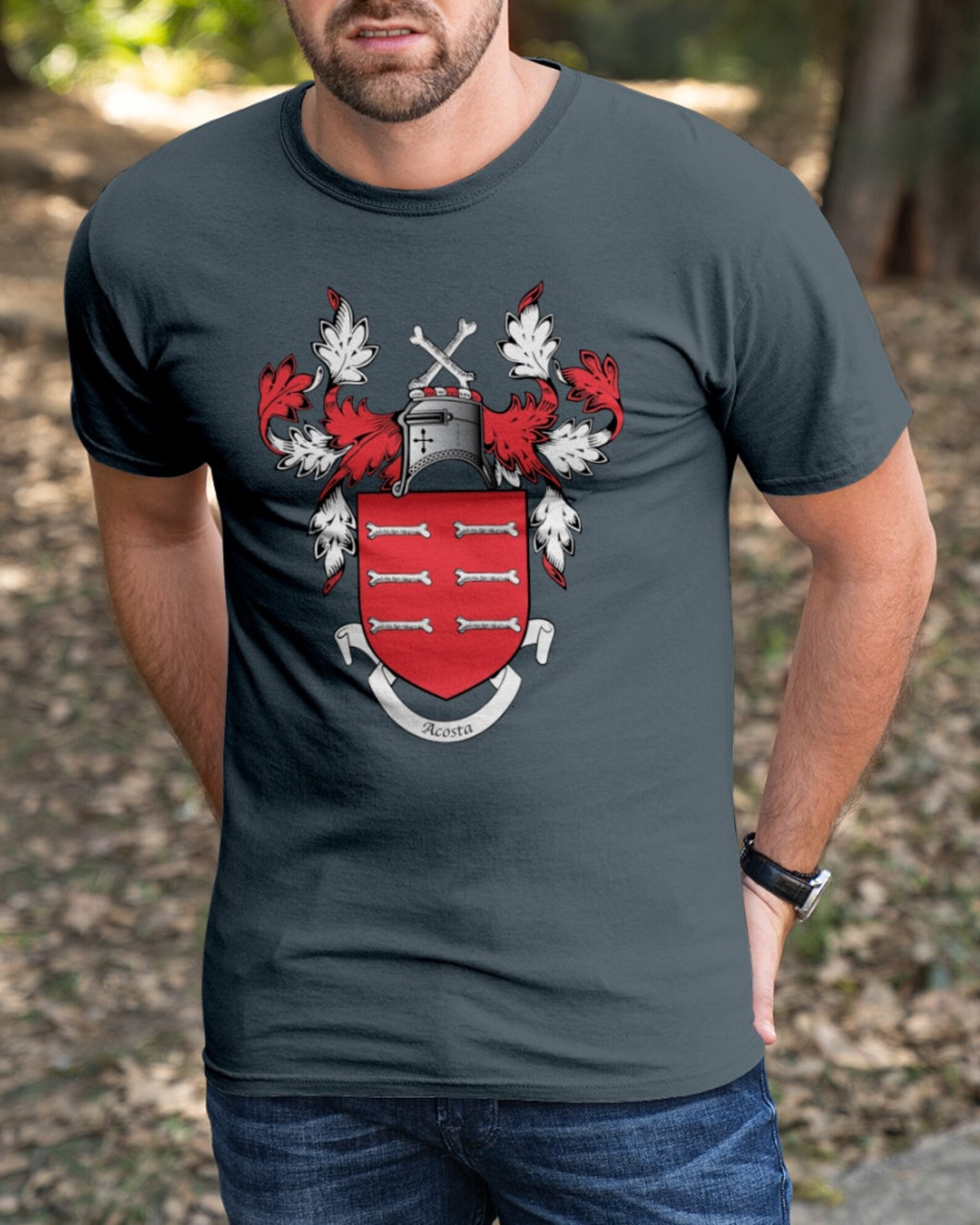 Acosta PORTUGUESE Family Crest Classic T-shirt/hoodie - Etsy