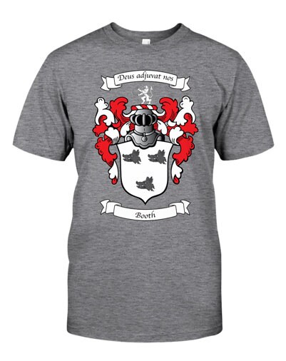 Booth Family Crest Classic T-Shirt/Hoodie | Etsy