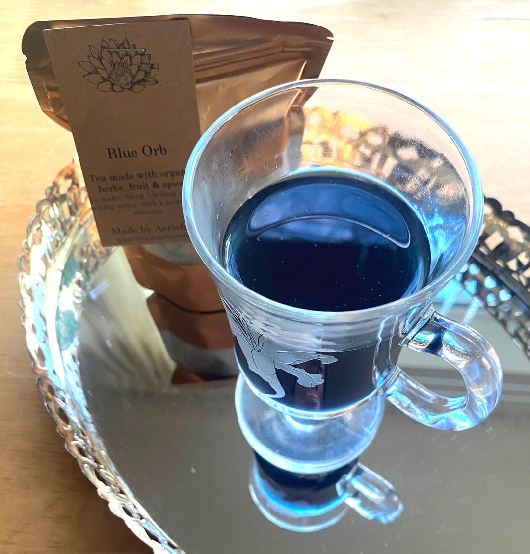 Blue Orb Gourmet Organic Herbal Elixir Tisane Blue Tea - Etsy