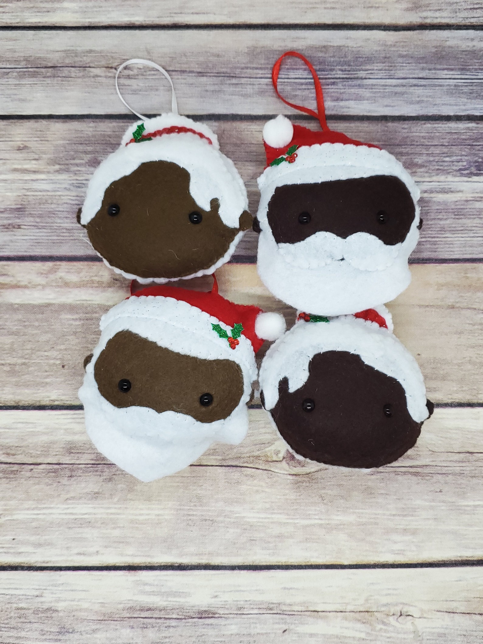 African American Santa Ornamentblack Santa Ornament African | Etsy