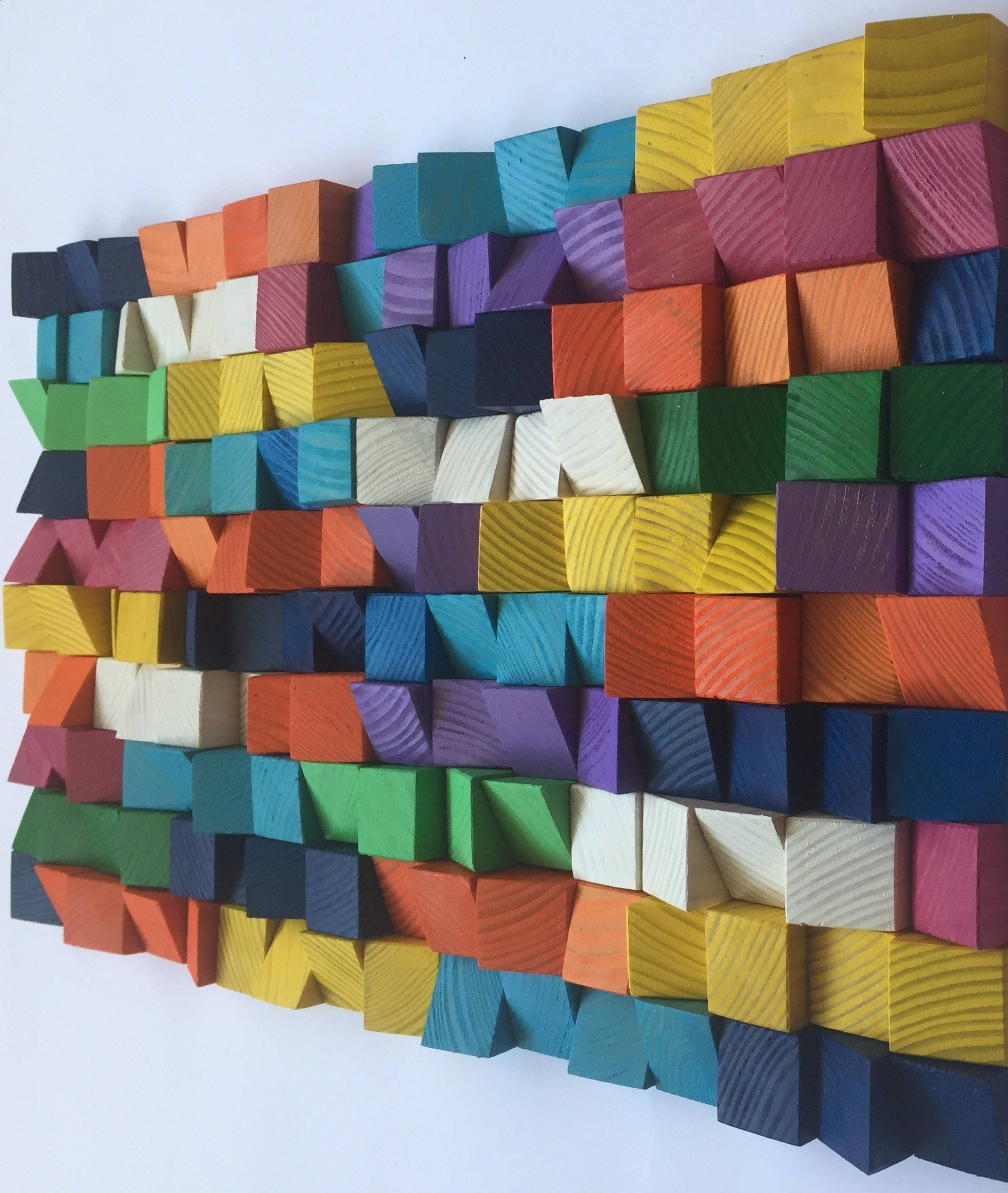 Contemporary Wall Art. Exclusive Handmade Gift. Volumetric Mosaic Made ...