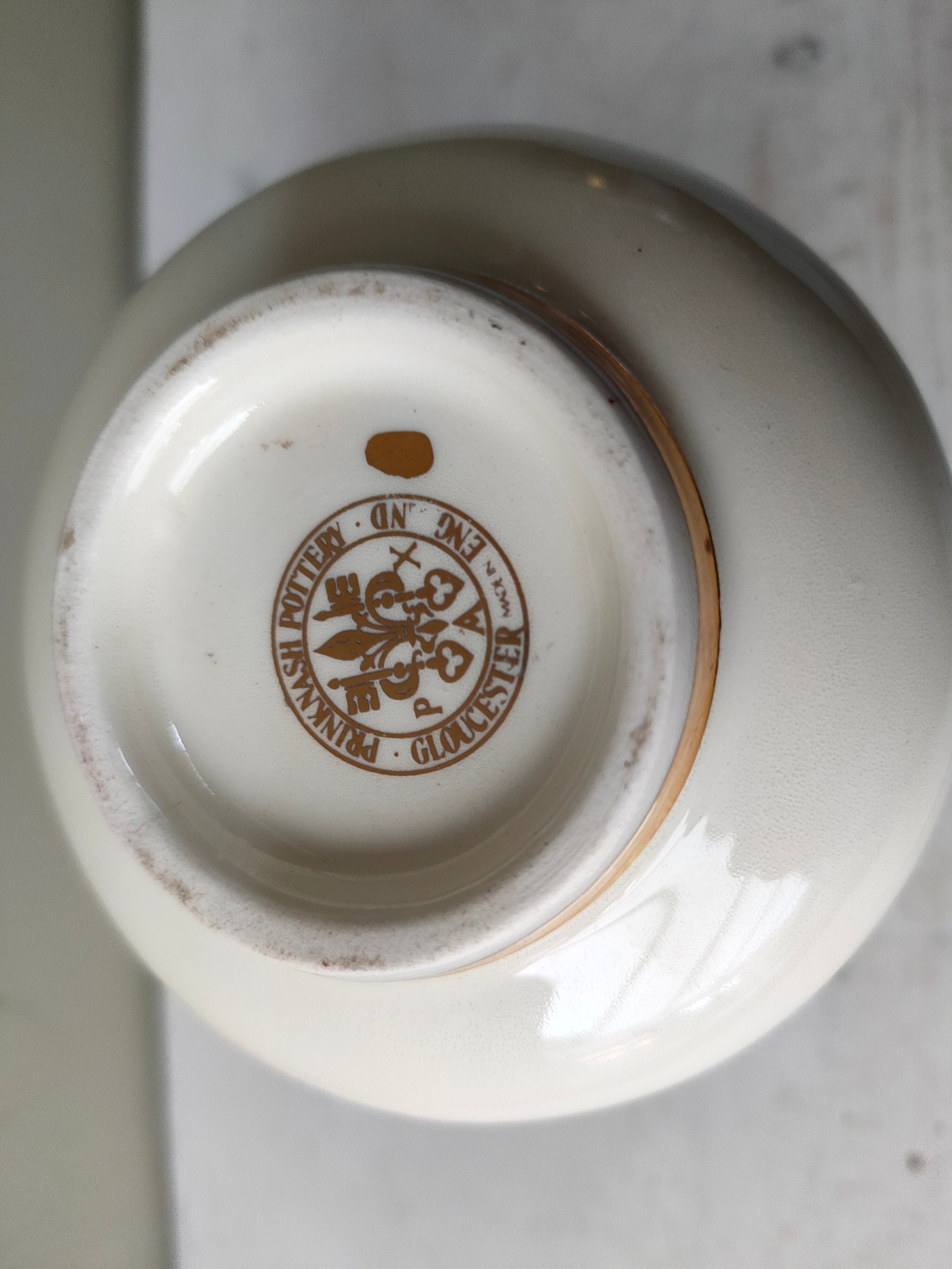 Lovely Vintage Prinknash Pottery Posy Vase With Gold Lustre - Etsy UK