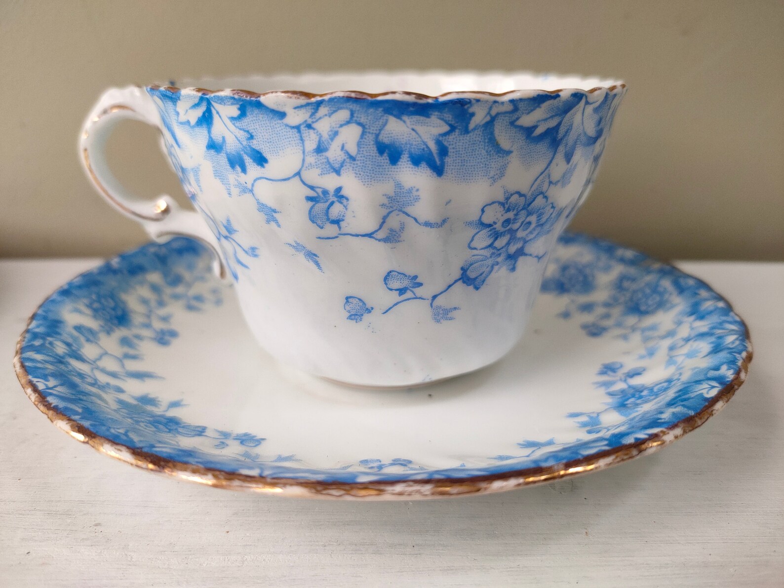 Lovely Teacup Planters. Made From Bridgwoods Bone China "kew" Blue and ...