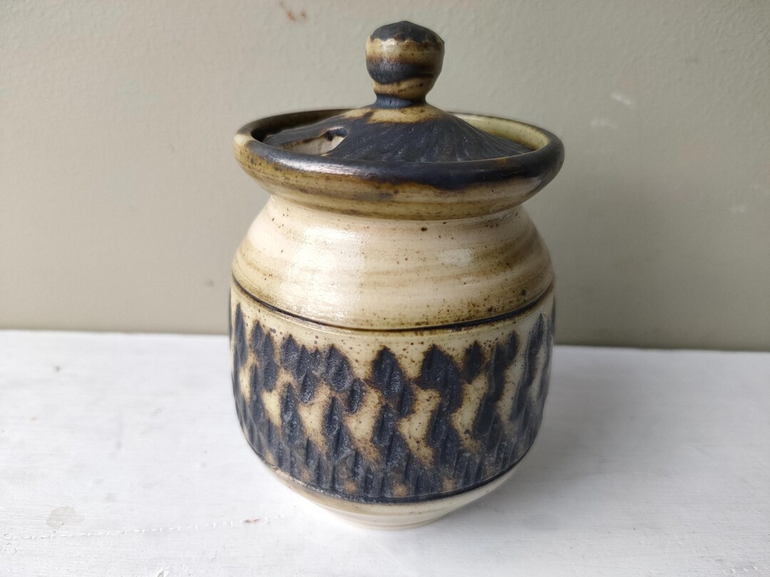 Delightful Vintage Studio Pottery Jam/honey/preserve Pot or Storage Jar ...