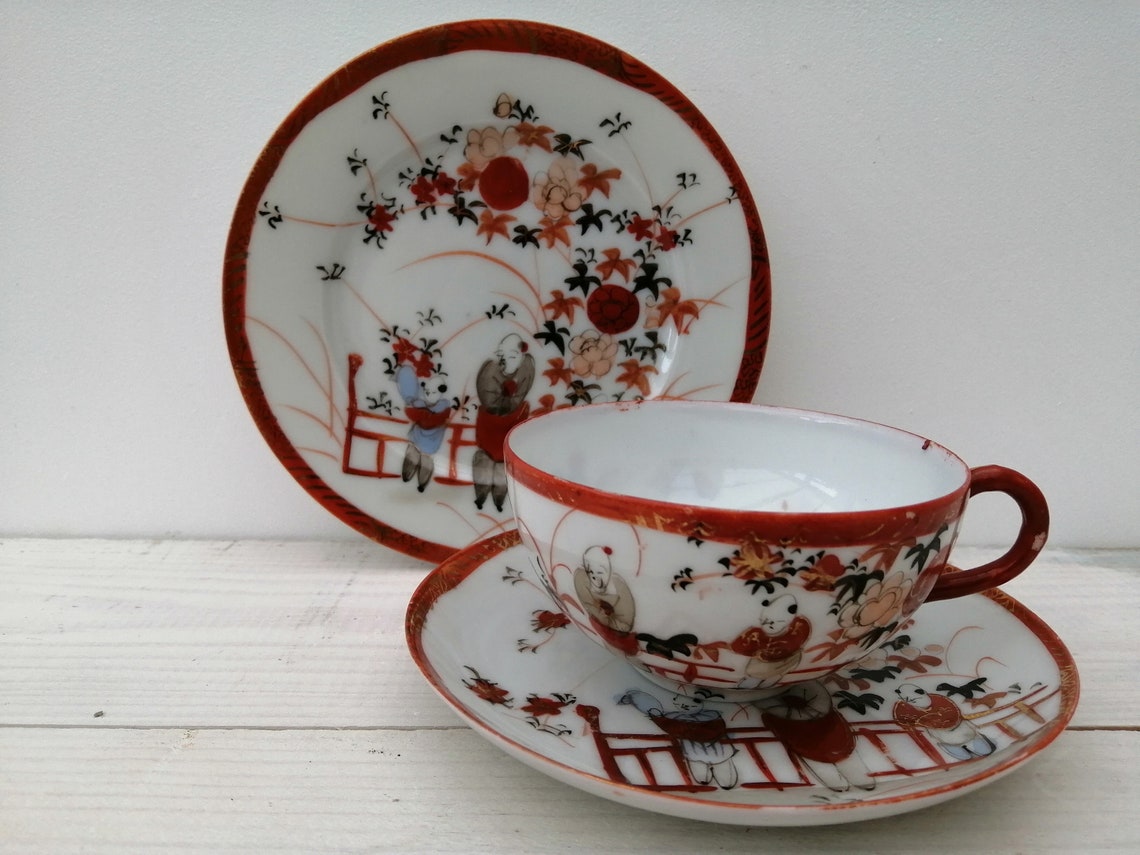 Gorgeous Japanese Trio Signed Tashiro Yokohama From Late | Etsy