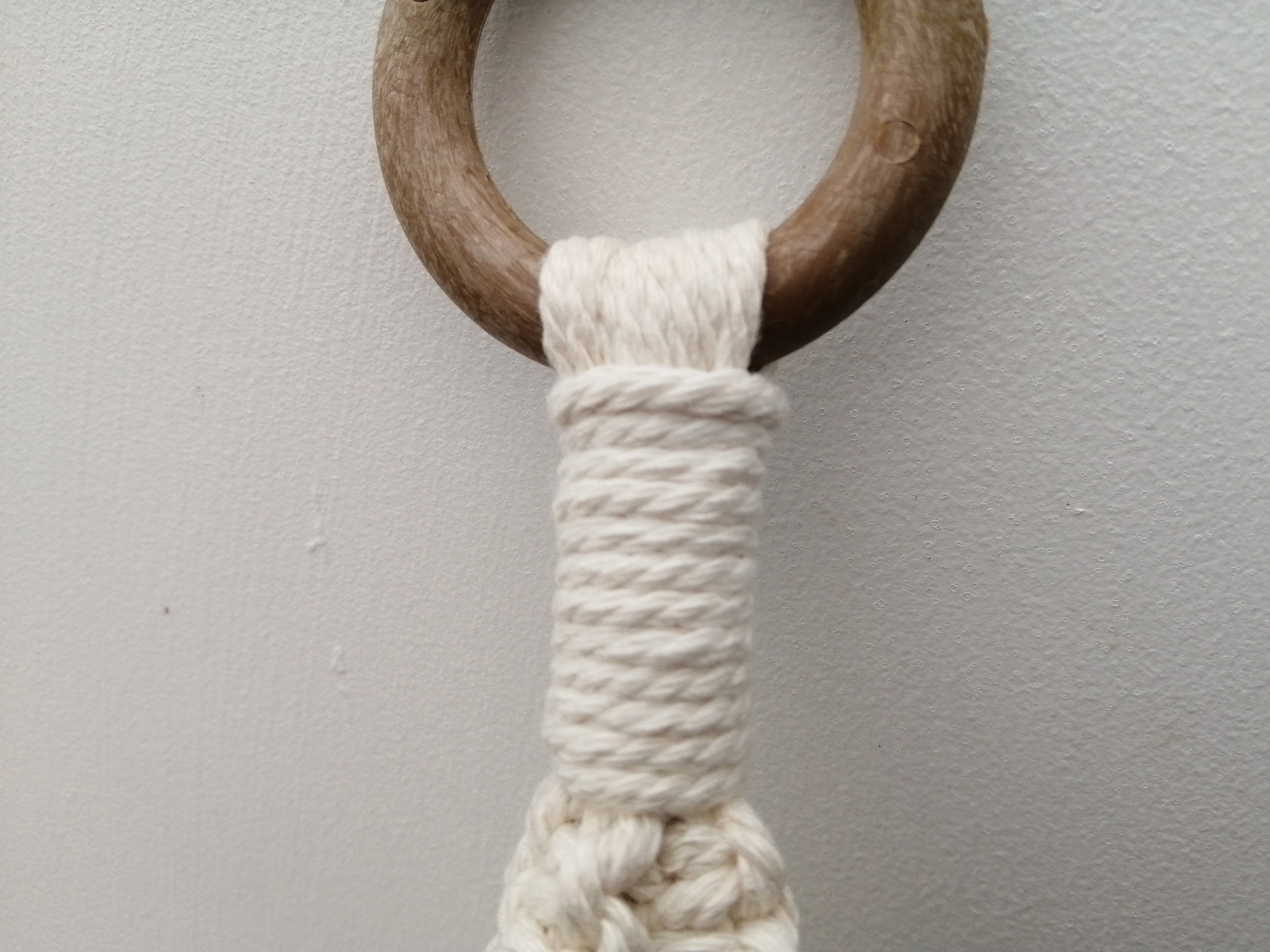 Beautiful Macrame and Vintage Ceramic Hanging Basket/planter. Made ...