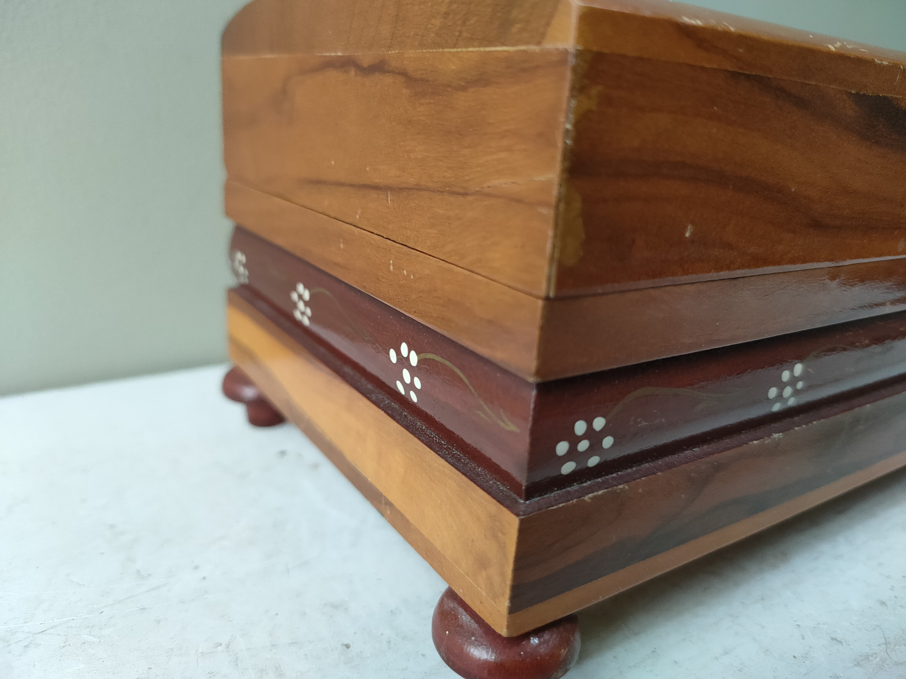 Beautiful Hand Painted Wooden Cigarette Music Box. Musical - Etsy