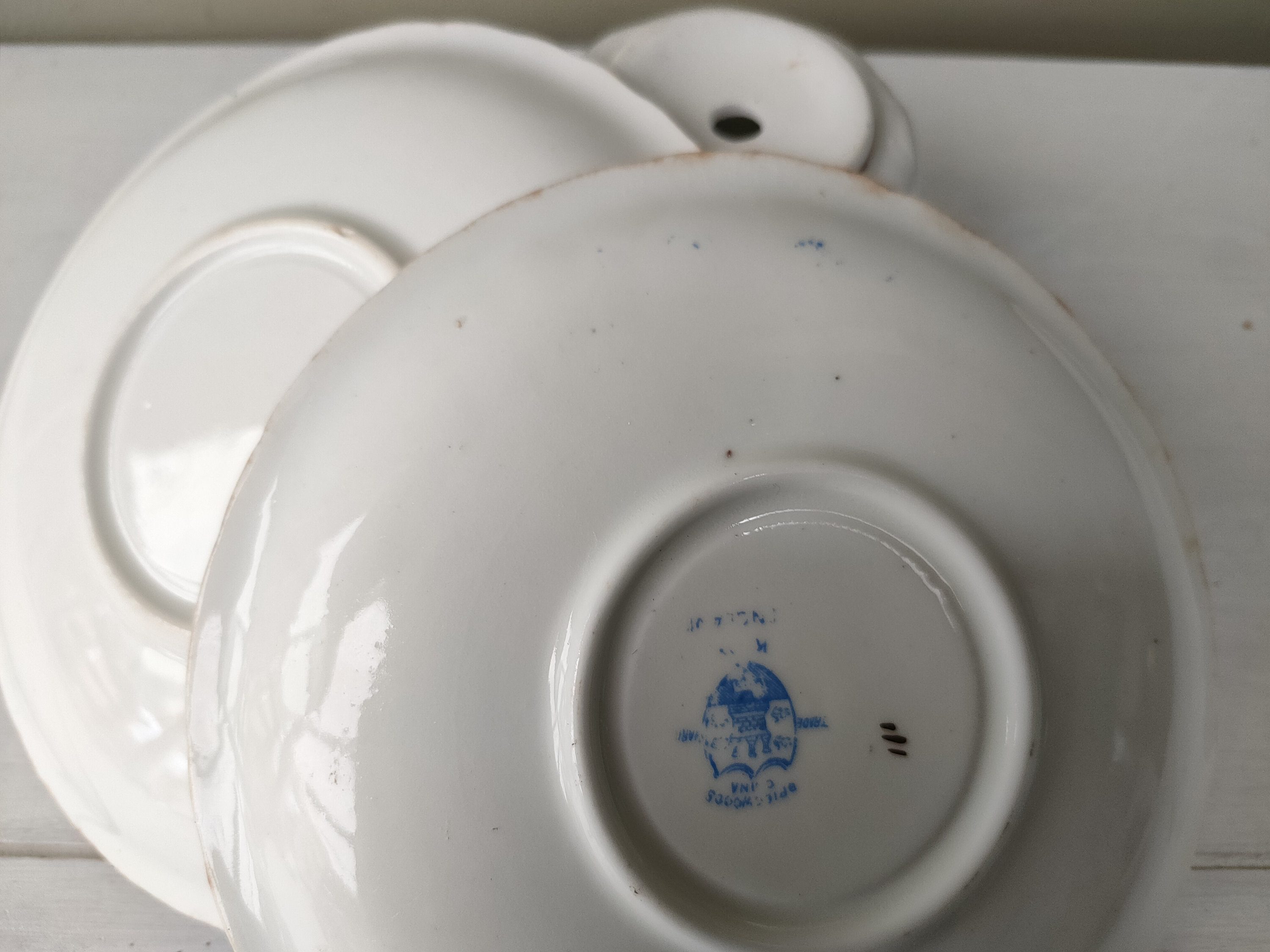 Lovely Teacup Planters. Made From Bridgwoods Bone China "kew" Blue and ...