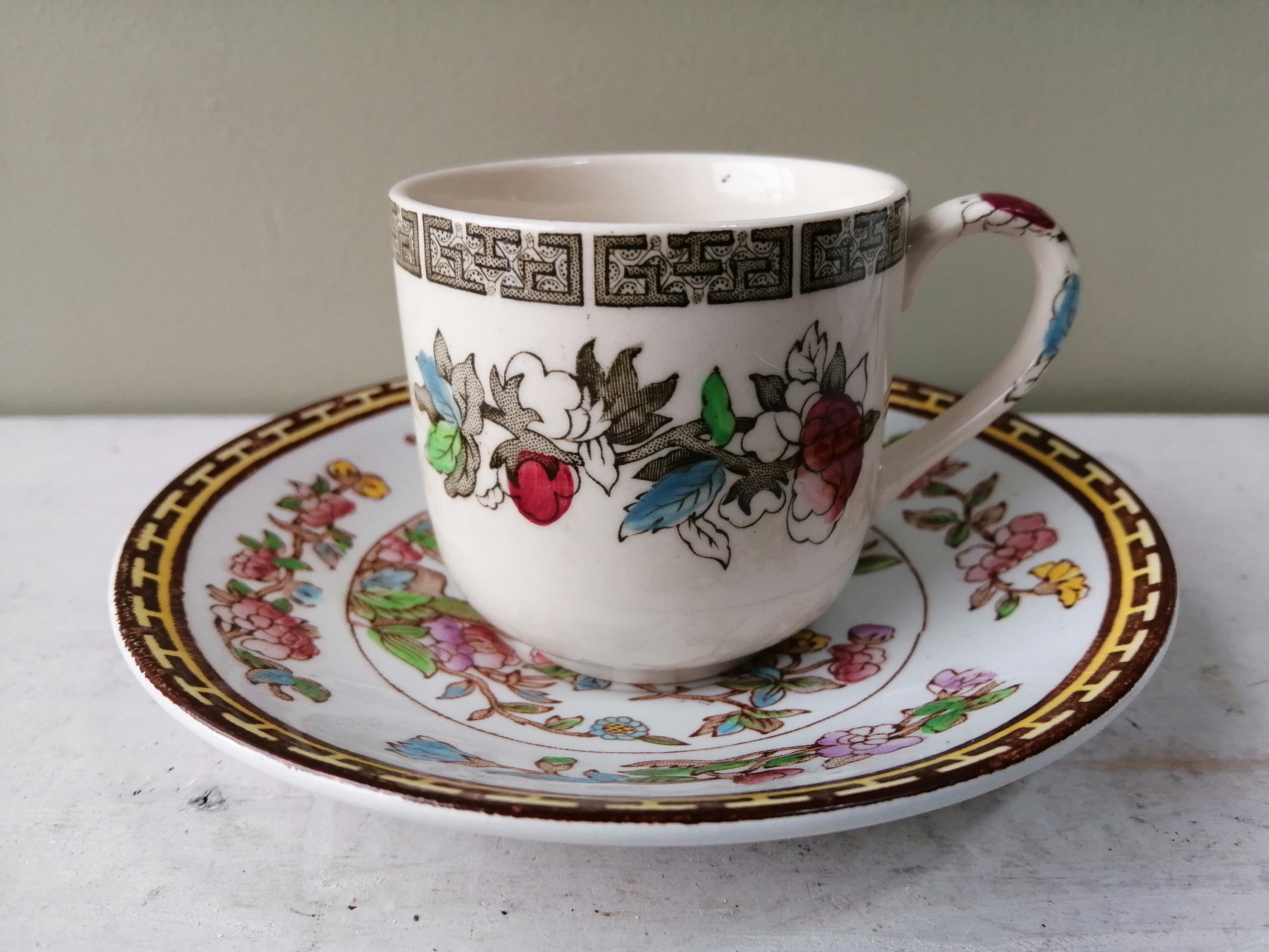 Lovely Ceramic Indoor/outdoor Coffee Cup Planter. Made From a Johnson ...