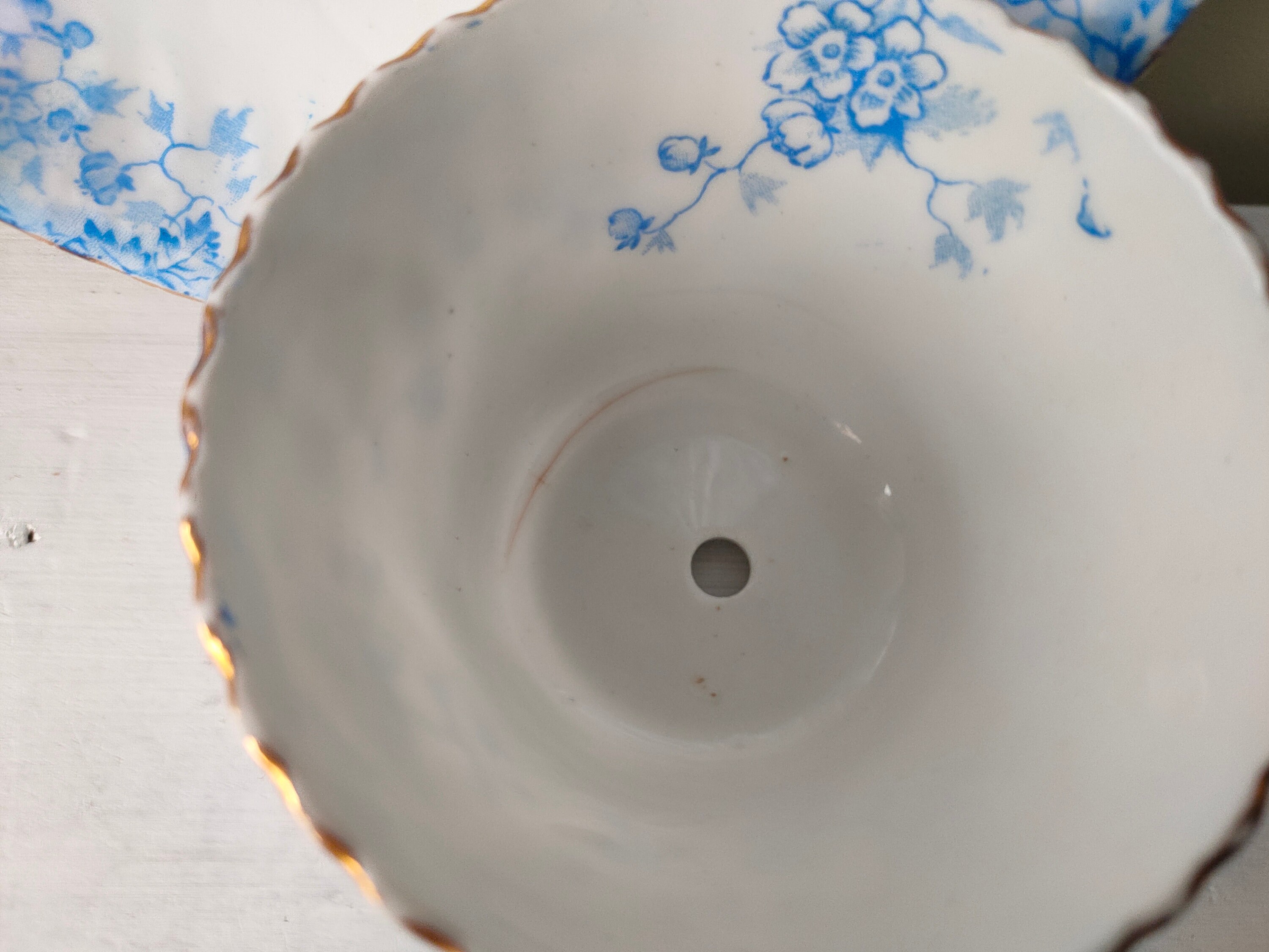 Lovely Teacup Planters. Made From Bridgwoods Bone China "kew" Blue and ...