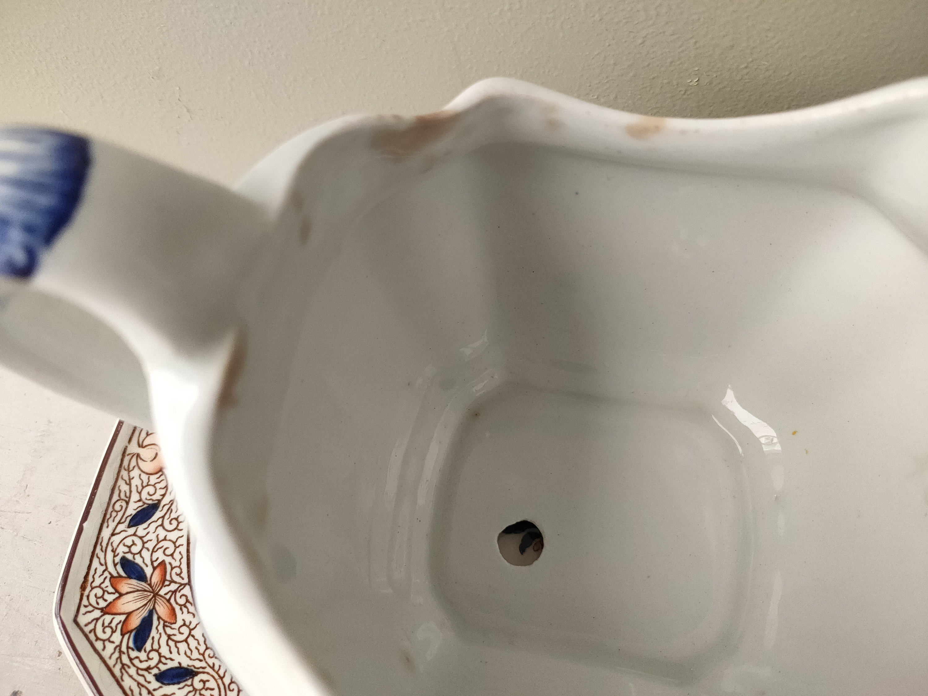 Lovely Ceramic Planter Made From Antique Till & Sons Kang Border ...