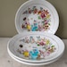Gorgeous Set of 3 Antique 5 1/2" Saucers/dishes in Brightly Clobbered ...
