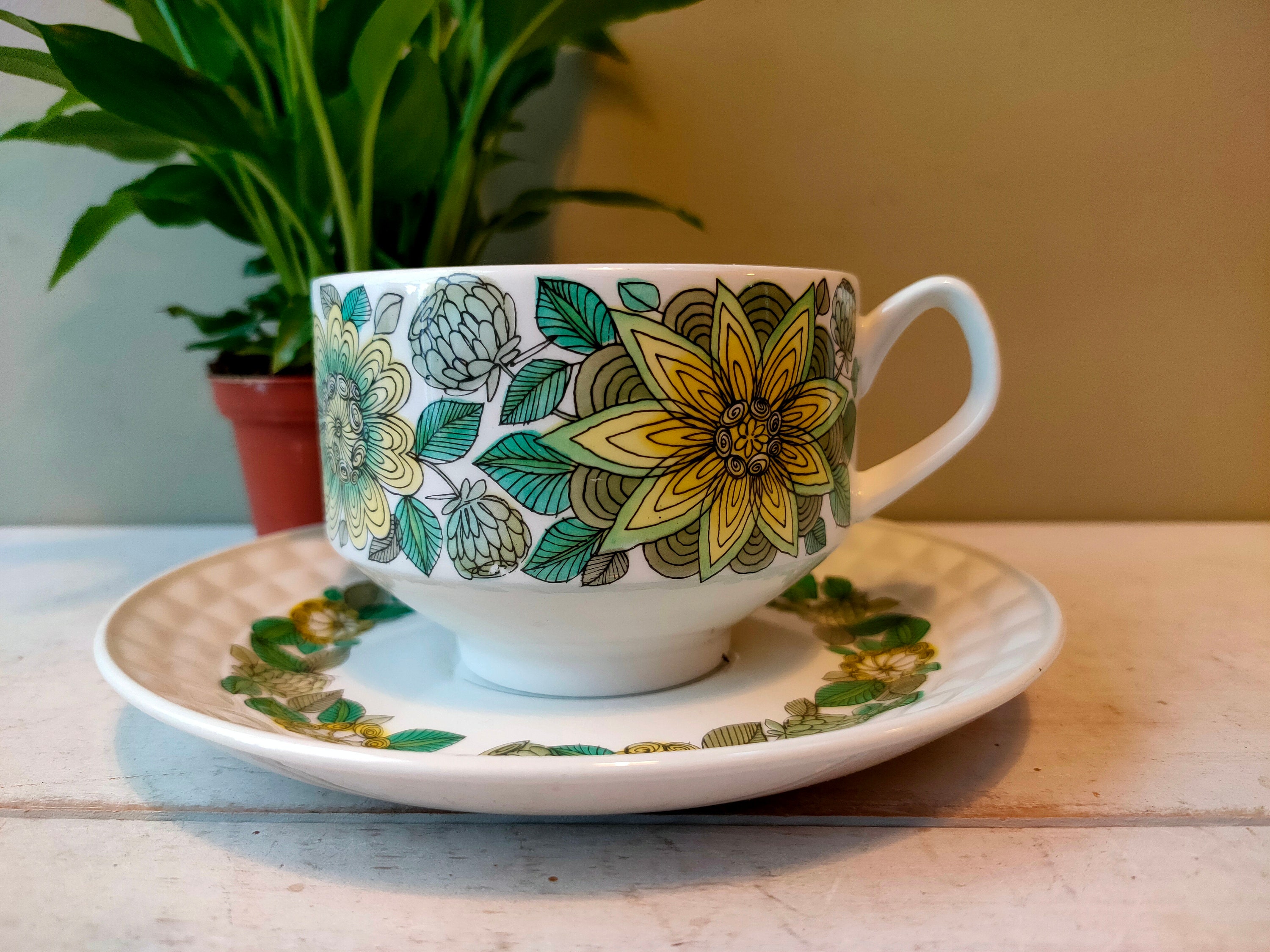 Lovely Ceramic Indoor or Outdoor Tea Cup Planter. Made From - Etsy