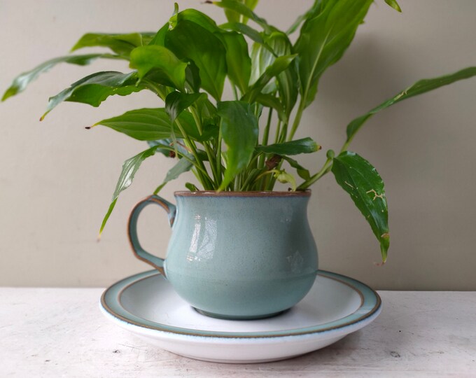 Lovely Ceramic Indoor or Outdoor Tea Cup Planter. Made From Denby ...