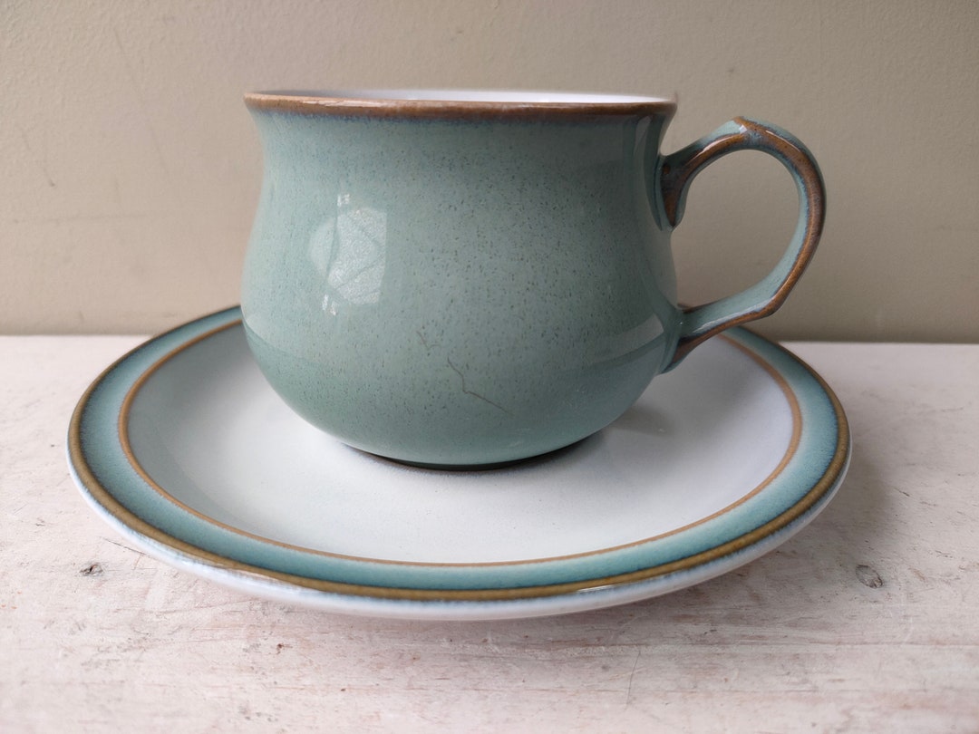 Stunning Tea Cup and Saucer Made From Denby Pottery Stoneware - Etsy UK