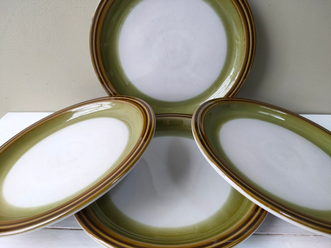 Gorgeous Set of 4 Vintage Denby Pottery 7 1/4" Side/bread Plates in the ...