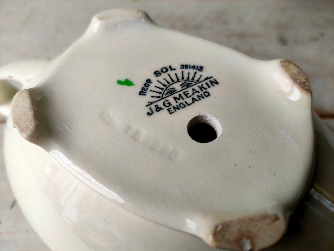 Lovely Ceramic Planter Made From J and G Meakin Sol Westminster Pattern ...