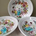 Gorgeous Set of 3 Antique 5 1/2" Saucers/dishes in Brightly Clobbered ...