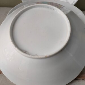 Gorgeous Set of 3 Antique 5 1/2" Saucers/dishes in Brightly Clobbered ...