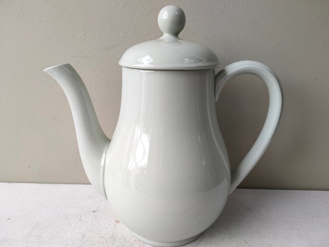 Lovely Spode China Teapot or Coffee Pot in Flemish Green Pattern ...