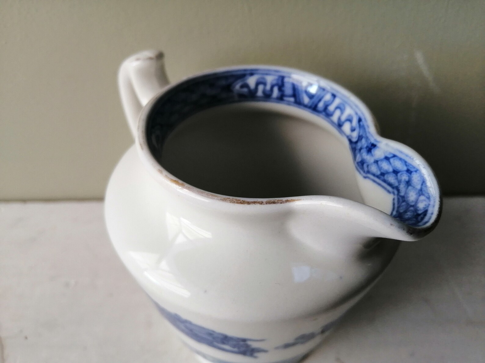 Vintage Cauldon Blue Dragon Milk Jug/creamer. Oriental Dragon and Peony ...