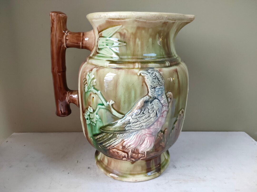 Beautiful Large Antique Thomas Forester Majolica Pitcher/jug Circa 1890 ...