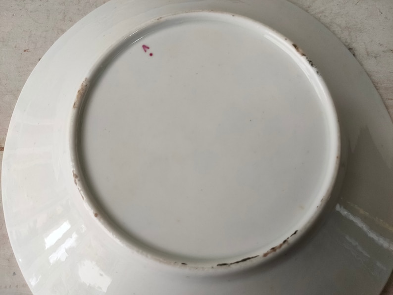 Gorgeous Antique 7 1/4" Plate/dish in Chinoiserie Style Pattern With ...