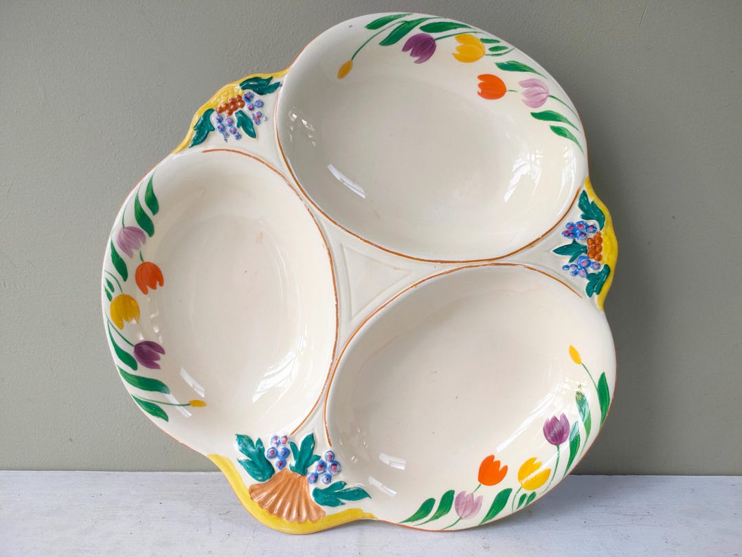 Stunning Vintage 1930's 3 Section Adderley Ware for Lawleys Dish in ...