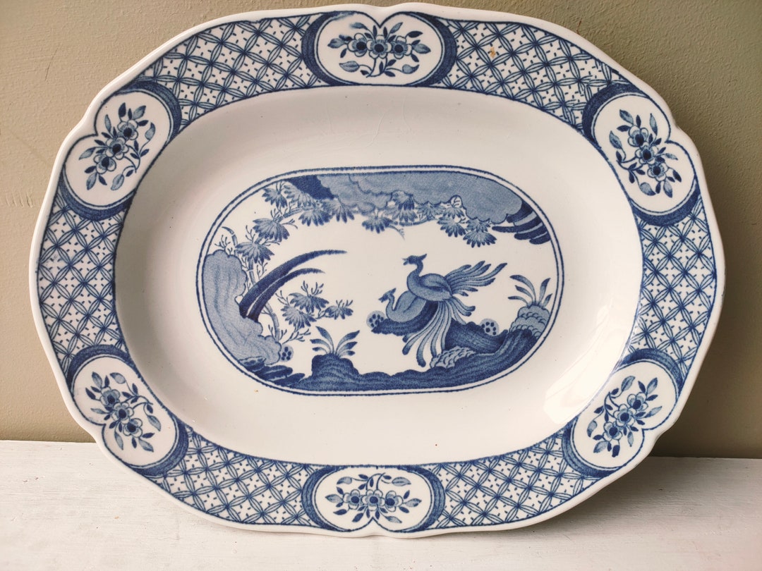 Gorgeous Antique 9 3/4 Furnivals Oval Serving Platter/meat Plate in Old ...