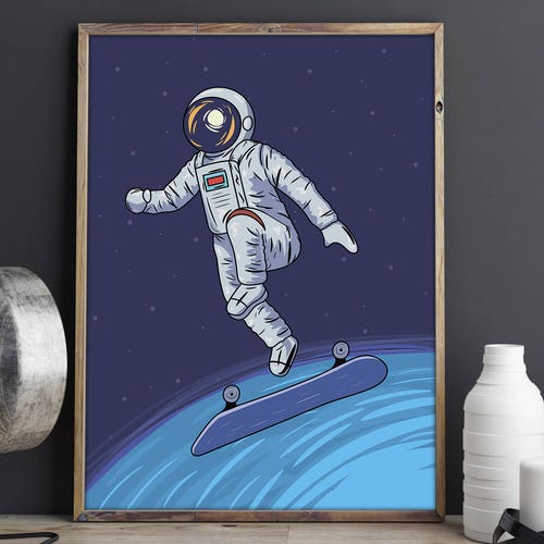 Space Print Space Art Space Poster Galaxy Print Outer - Etsy