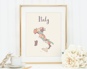 Italy poster | Etsy