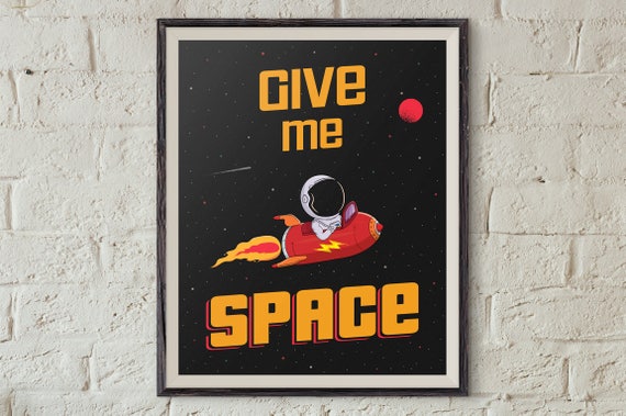 Space Poster Space Art Space Print Kids Wall Art Space | Etsy