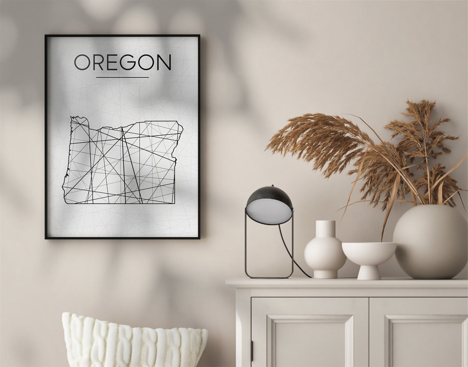 Oregon Map Oregon Wall Art Oregon Art Oregon Poster Oregon | Etsy