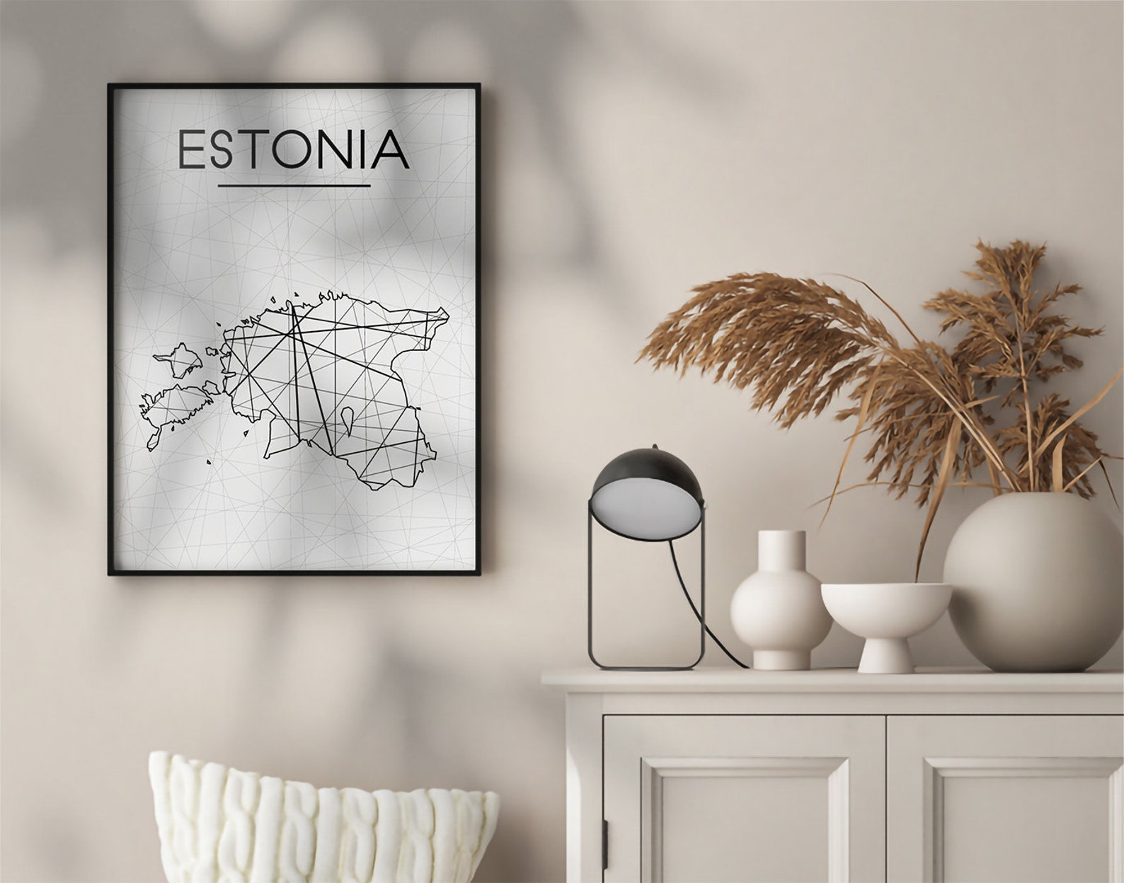 Estonia Map Estonia Wall Art Estonia Art Estonia Poster - Etsy