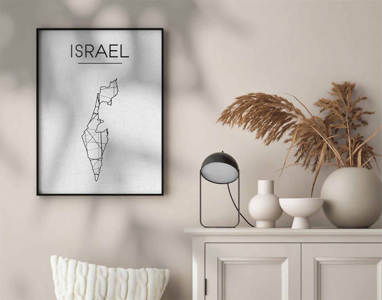 Israel Map, Israel Wall Art, Israel Art, Israel Poster, Israel Room ...