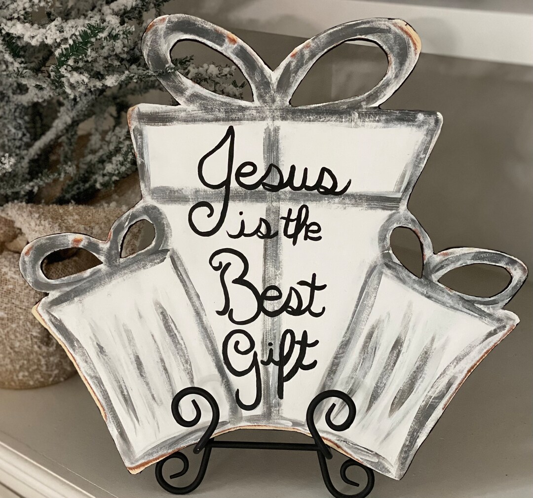 Jesus is the Best Gift Wood Sign, Christmas Sign - Etsy
