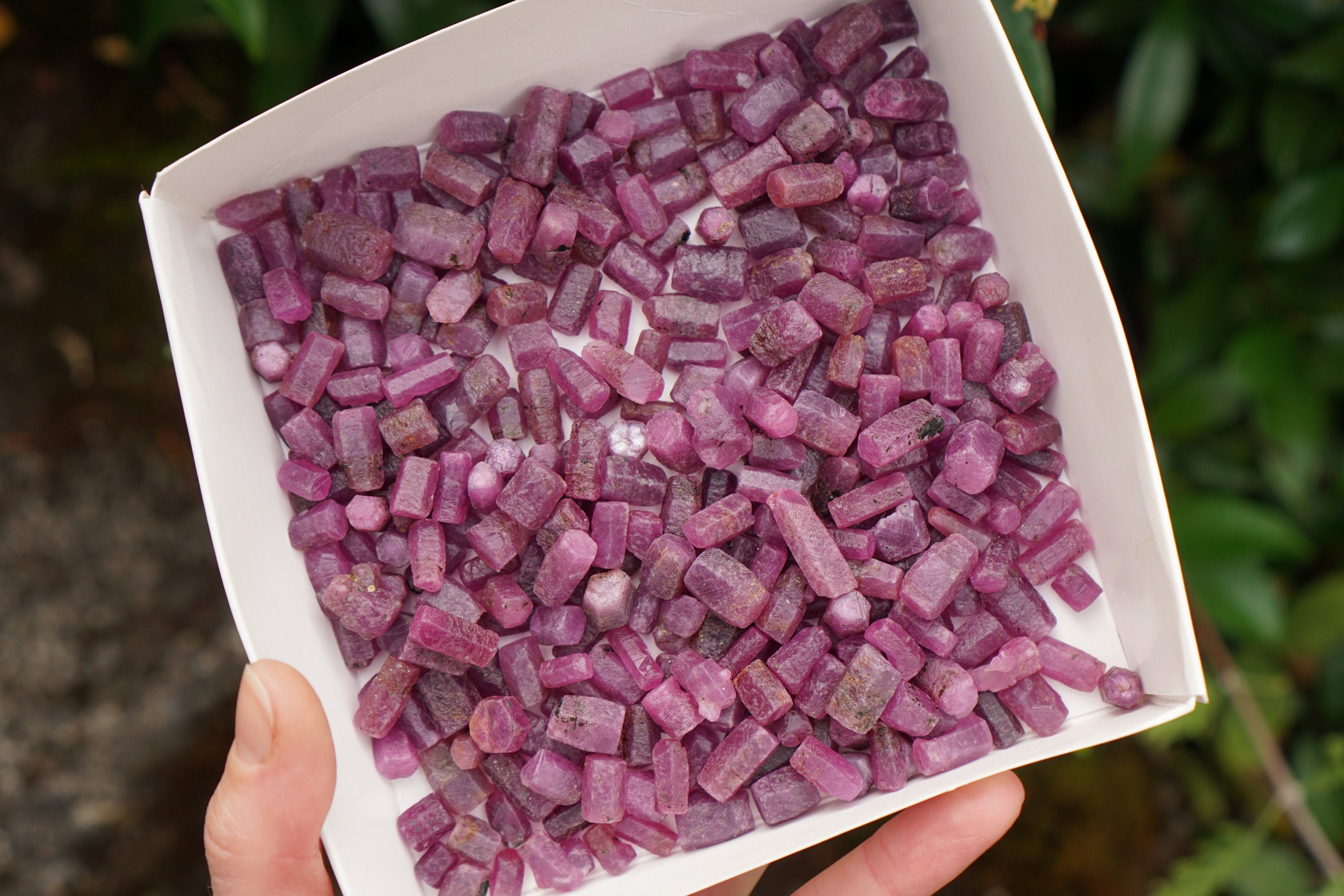 Ruby Crystals Small Rough Natural Ruby Crystals From - Etsy